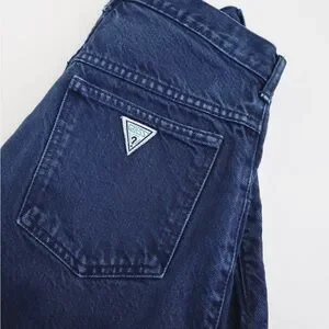 Guess | Jeans | Vintage Guess Darkwash Tapered Denim Jeans | Poshmark